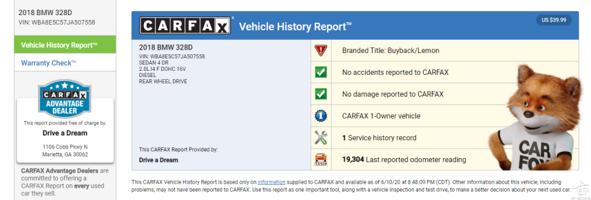【5/11】长篇干货：CARFAX信得过吗？信息缺失或延迟刊登？美国买二手车——历史调查|一亩三分地车版
