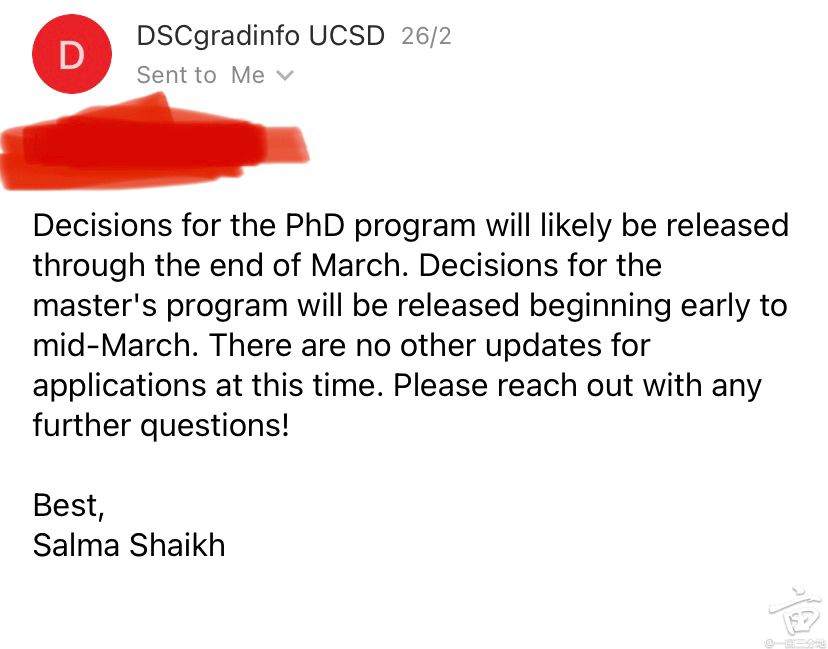 有没有人了解ucsd HDSI下的ms ds项目|一亩三分地研究生申请版